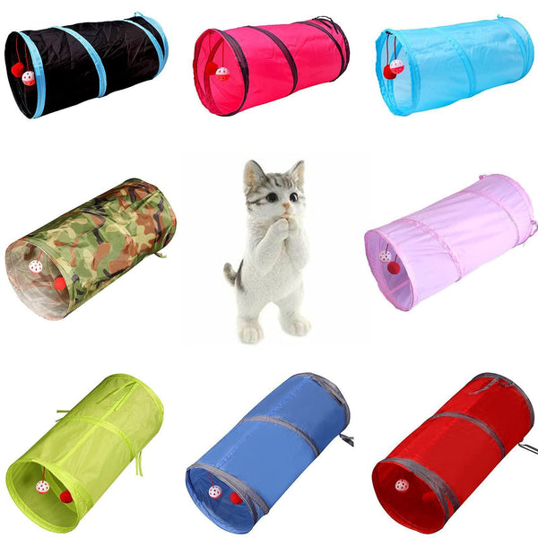 2 Way Collapsible Port Cat Tunnel Tube Toy – iTalkPet