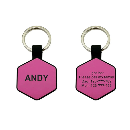 Personalized Engraved Silicone Dog Tags - Hexagon – iTalkPet