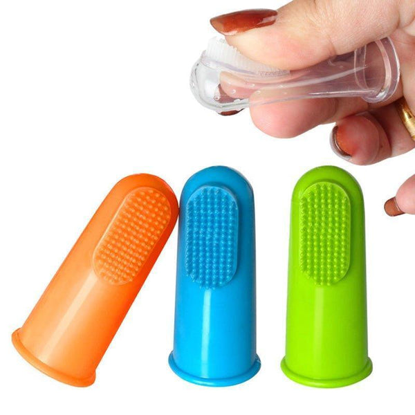 4Pcs Finger Pet Toothbrush Easy Teeth Cleaning and Dental Care – iTalkPet