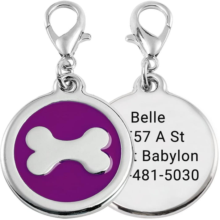 Bone Shape Engraved Personalized Pet ID Tags – iTalkPet