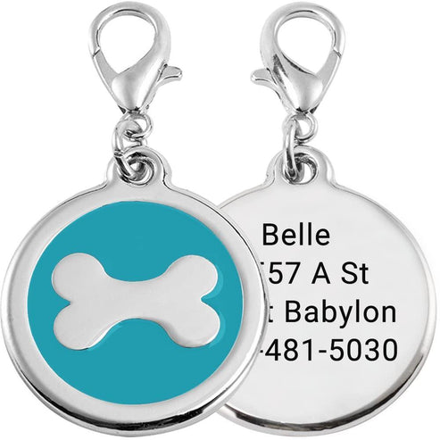 Bone Shape Engraved Personalized Pet ID Tags – iTalkPet