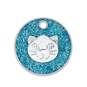 Cat Custom ID Tag Personalised Cute Face Kitten Tag – iTalkPet