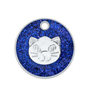 Cat Custom ID Tag Personalised Cute Face Kitten Tag – iTalkPet