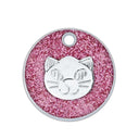 Cat Custom ID Tag Personalised Cute Face Kitten Tag – iTalkPet