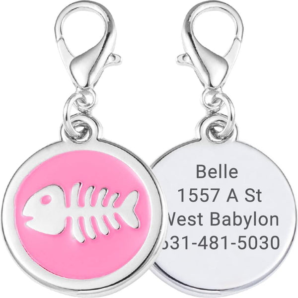 Fish Bone Personalized Pet Dog ID Tag – iTalkPet